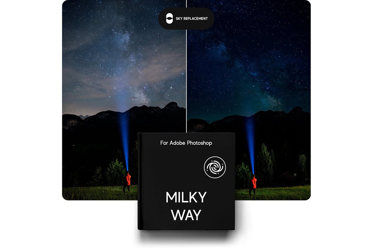 Sky Replacement Bundle for Photoshop, a Preset Add-On by Pix Cafe
