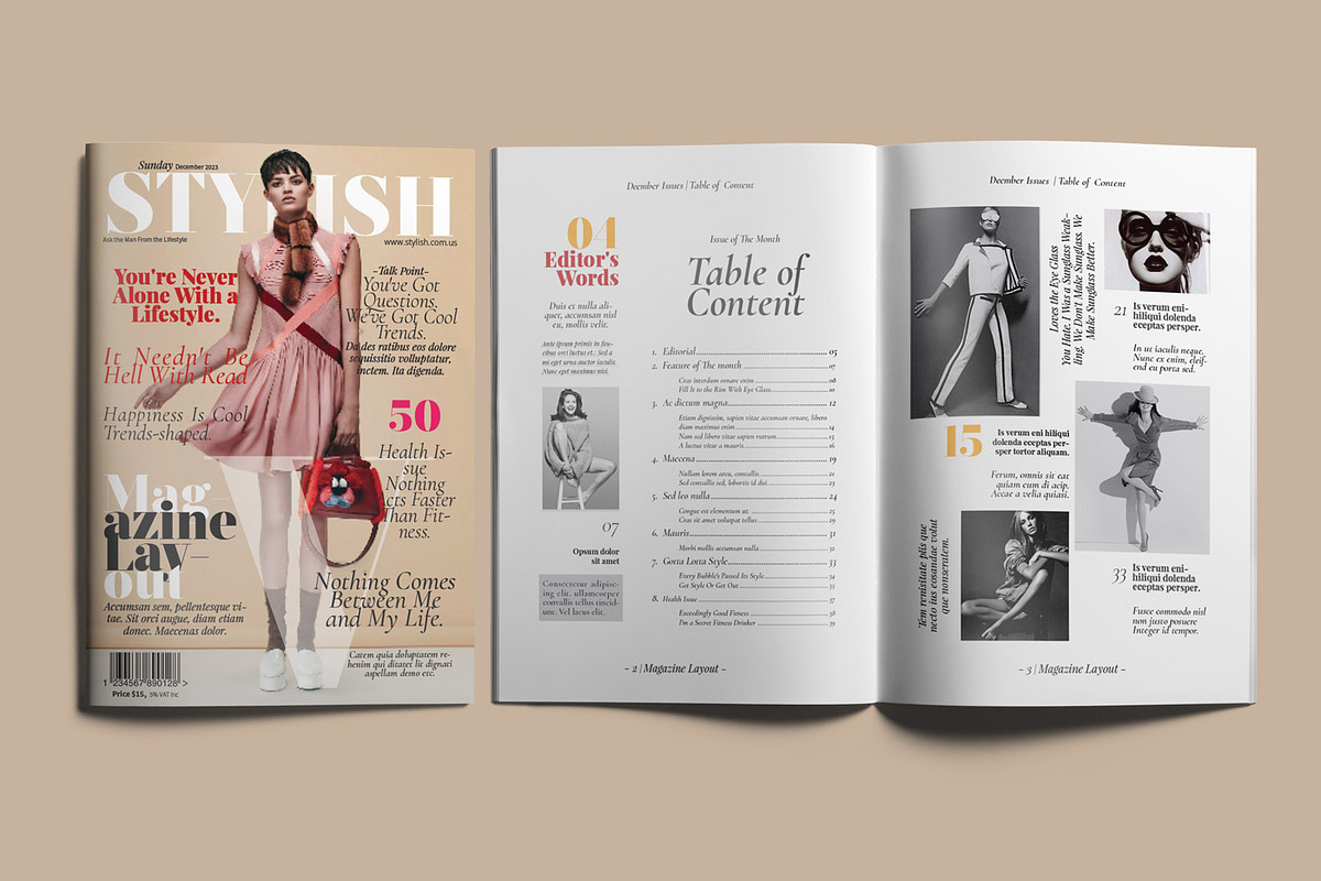Magazine Inside Pages Design