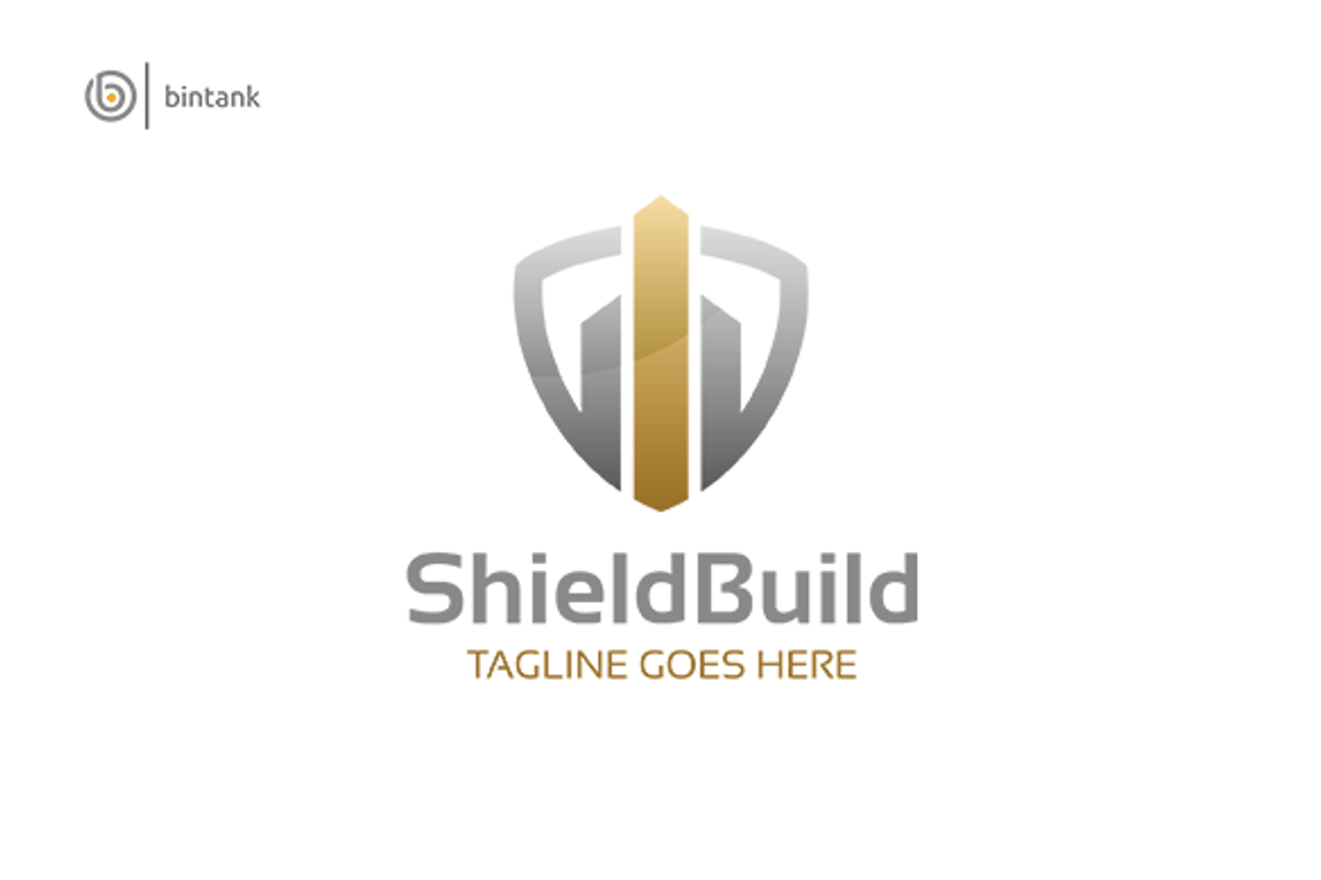 Shield Building Logo, a Branding & Logo Template by Bintank Studio