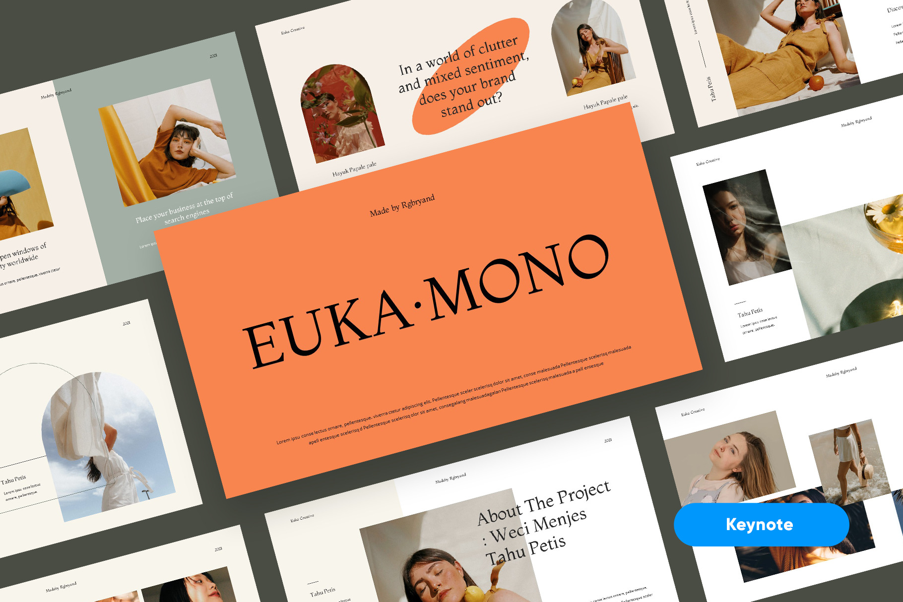 EUKA - Keynote Template | Presentation Templates ~ Creative Market