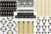 Tribal Seamless Vector Patterns, a Pattern Graphic by Youandigraphics