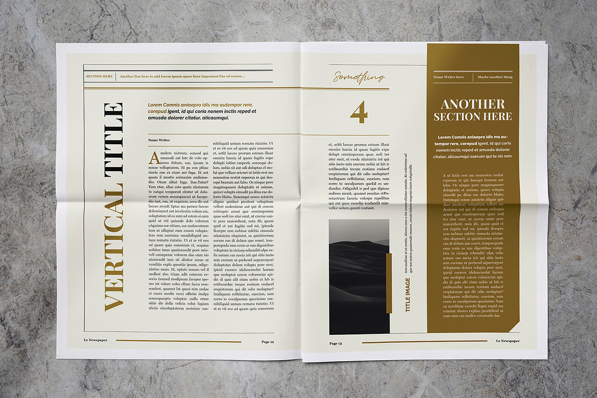 Modern Newspaper Magazine Template, a Magazine Template by Luuqas Design