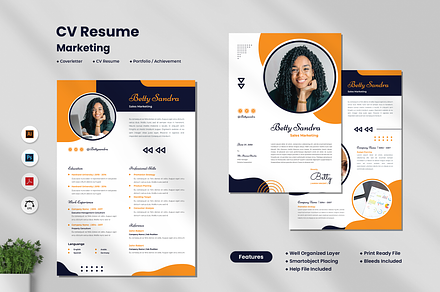 Creative Director CV Resume, a Resume Template by Rahardi Creative