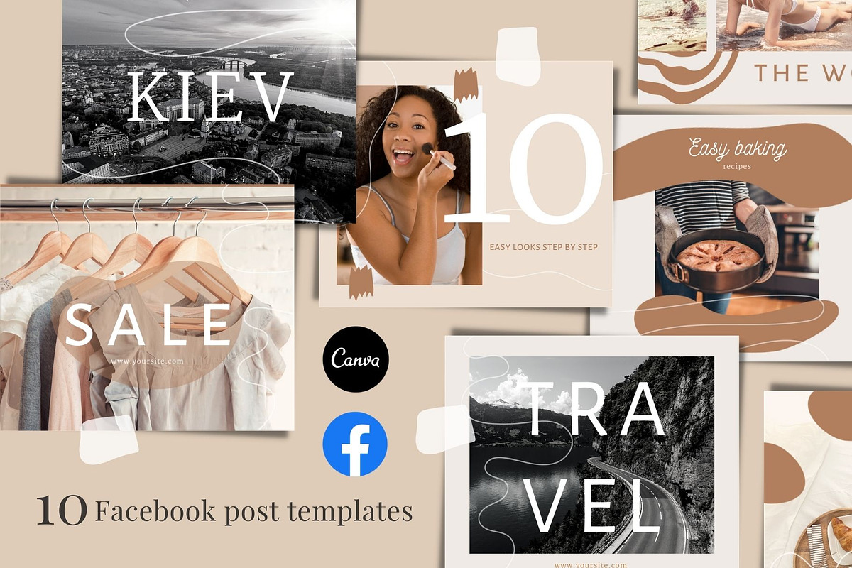 Canva branding kit Social media pack, a Social Media Template by Red Ink