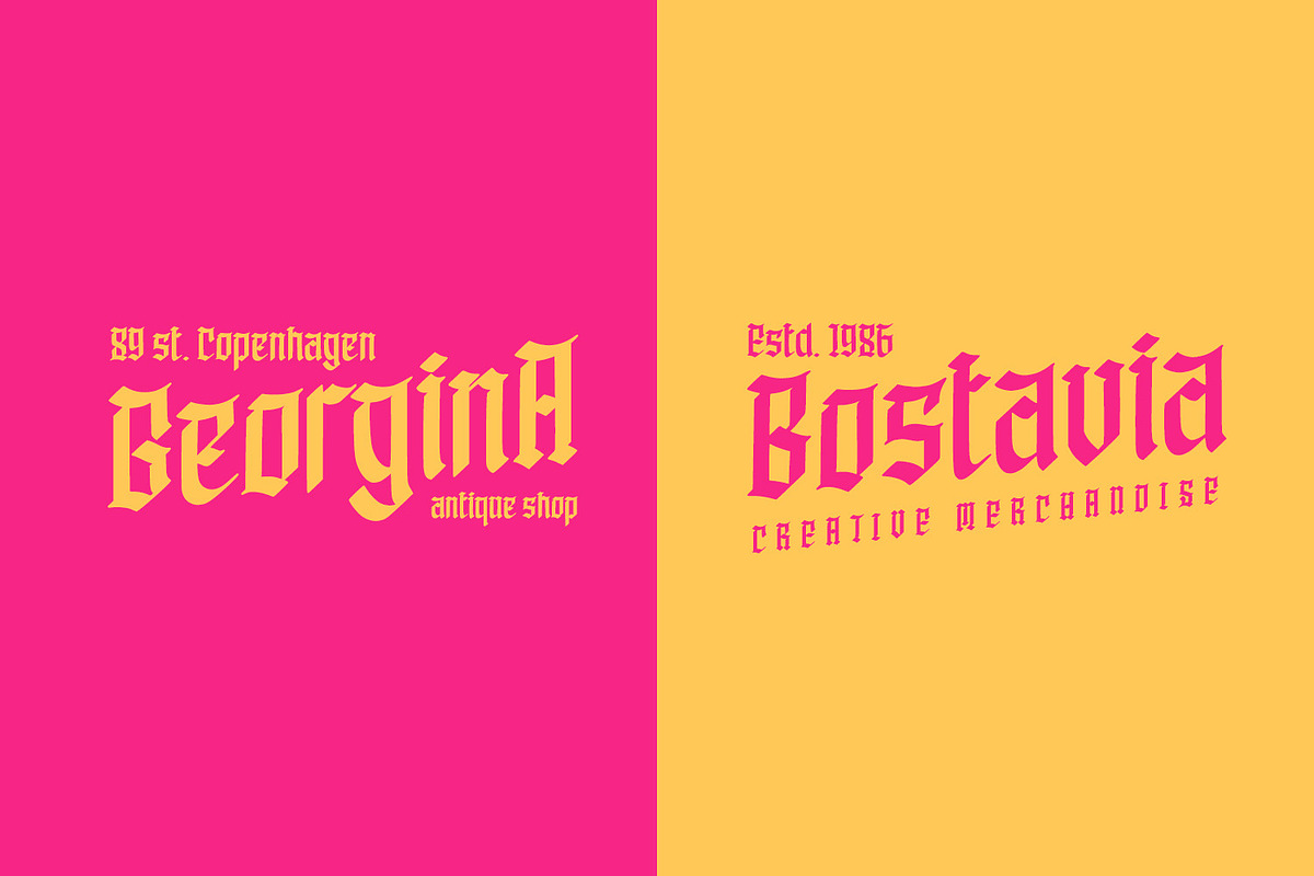 Westville, a Blackletter Font by Vintage Division