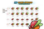 Flying Bugs 2D Game Sprites Set, an Illustration by DionArtworks ...