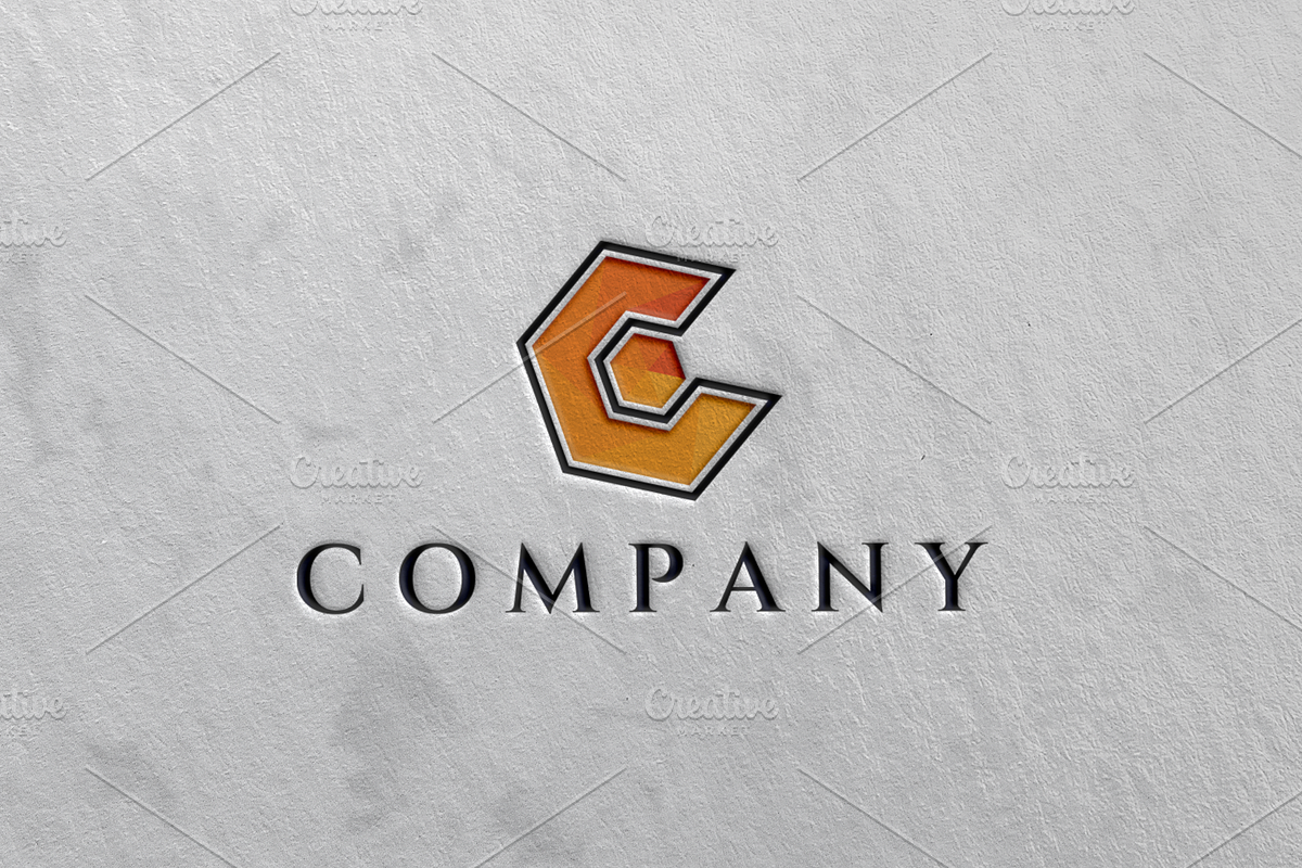 3d letter c template