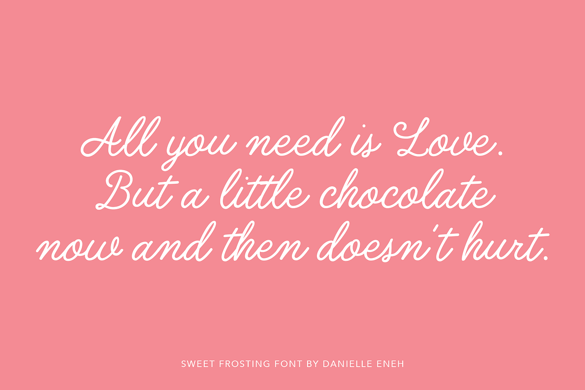 Sweet Frosting - Handwriting Font, a Handwritten Font by Danielle Eneh ...