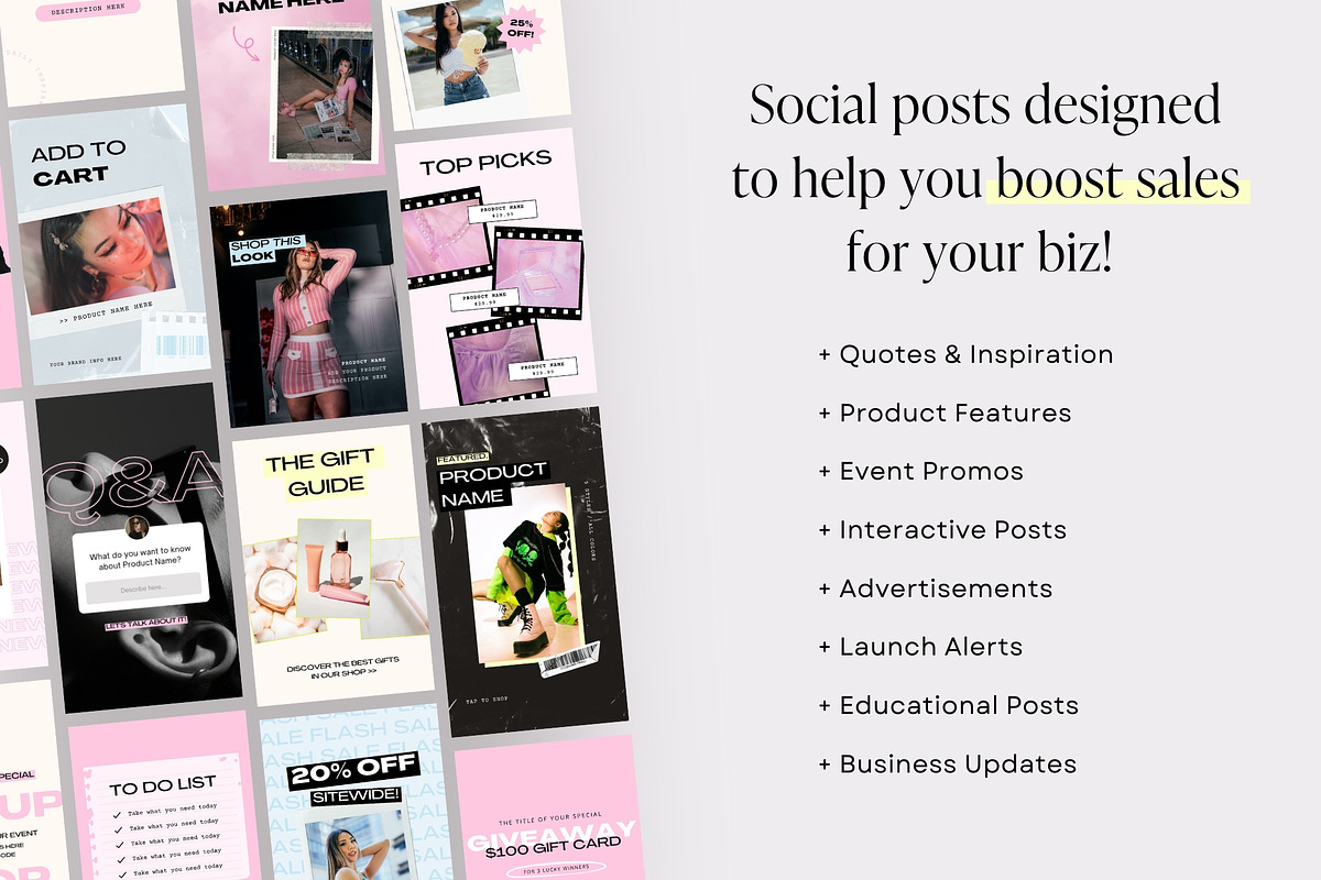 E-Commerce Shop Canva Template Pack