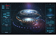 HUD,UI, GUI . Abstract virtual | Technology Illustrations ~ Creative Market