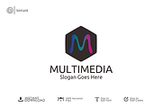 Multimedia - M Letter Logo, a Branding & Logo Template by Bintank Studio