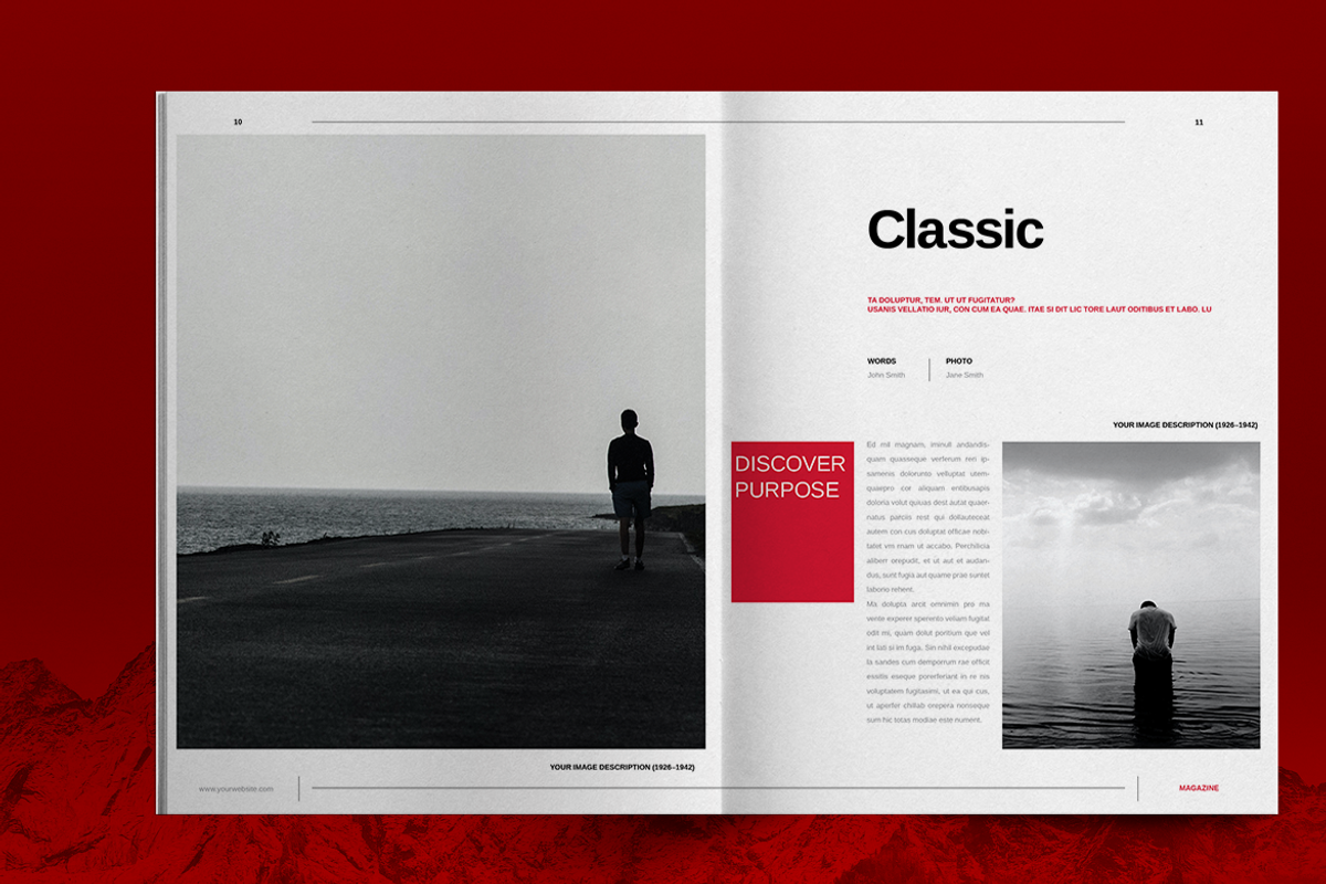 Swiss Style Magazine Template