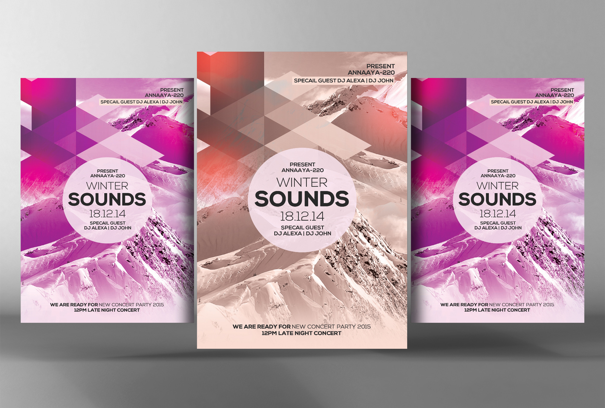 Winter Sound Flyer, a Flyer Template by graphicforest