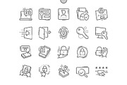 Login Line Icons, an Outline Icon by Palau