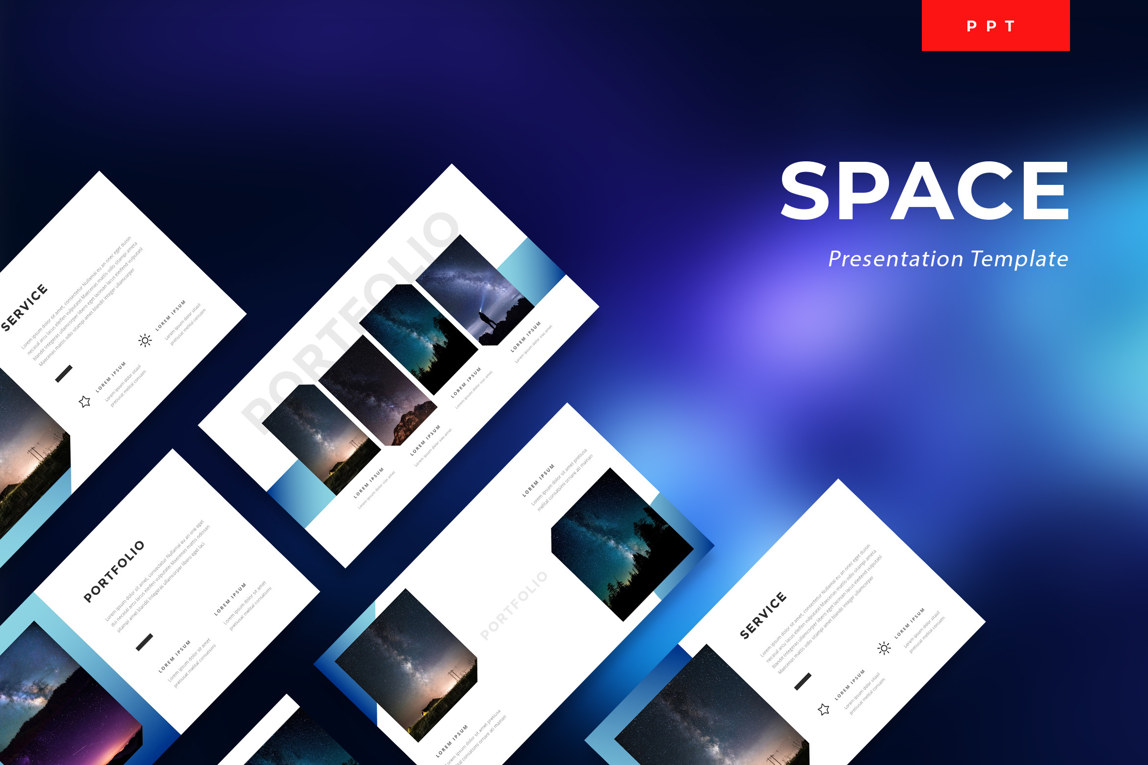 Space - Technology Powerpoint, a Presentation Template by naulicreative