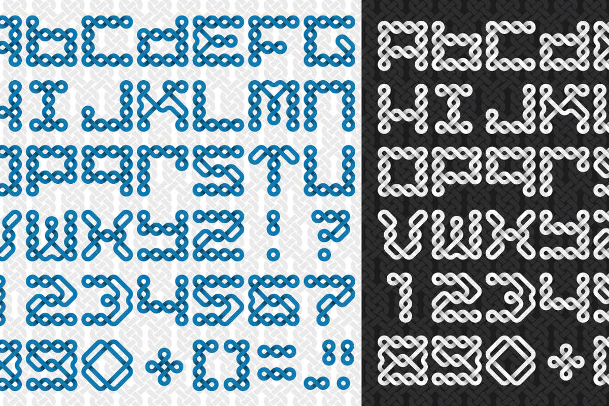 Twisted strips alphabet, an Illustration by Guten Tag Vector | Creative ...