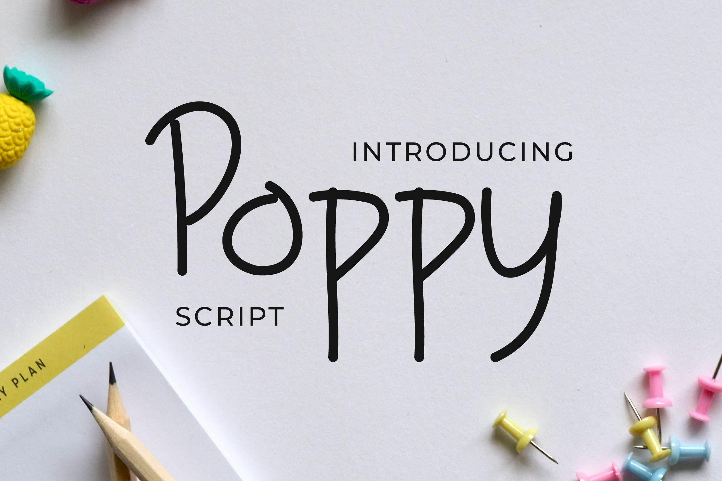 Poppy - A Handwritten Typeface
