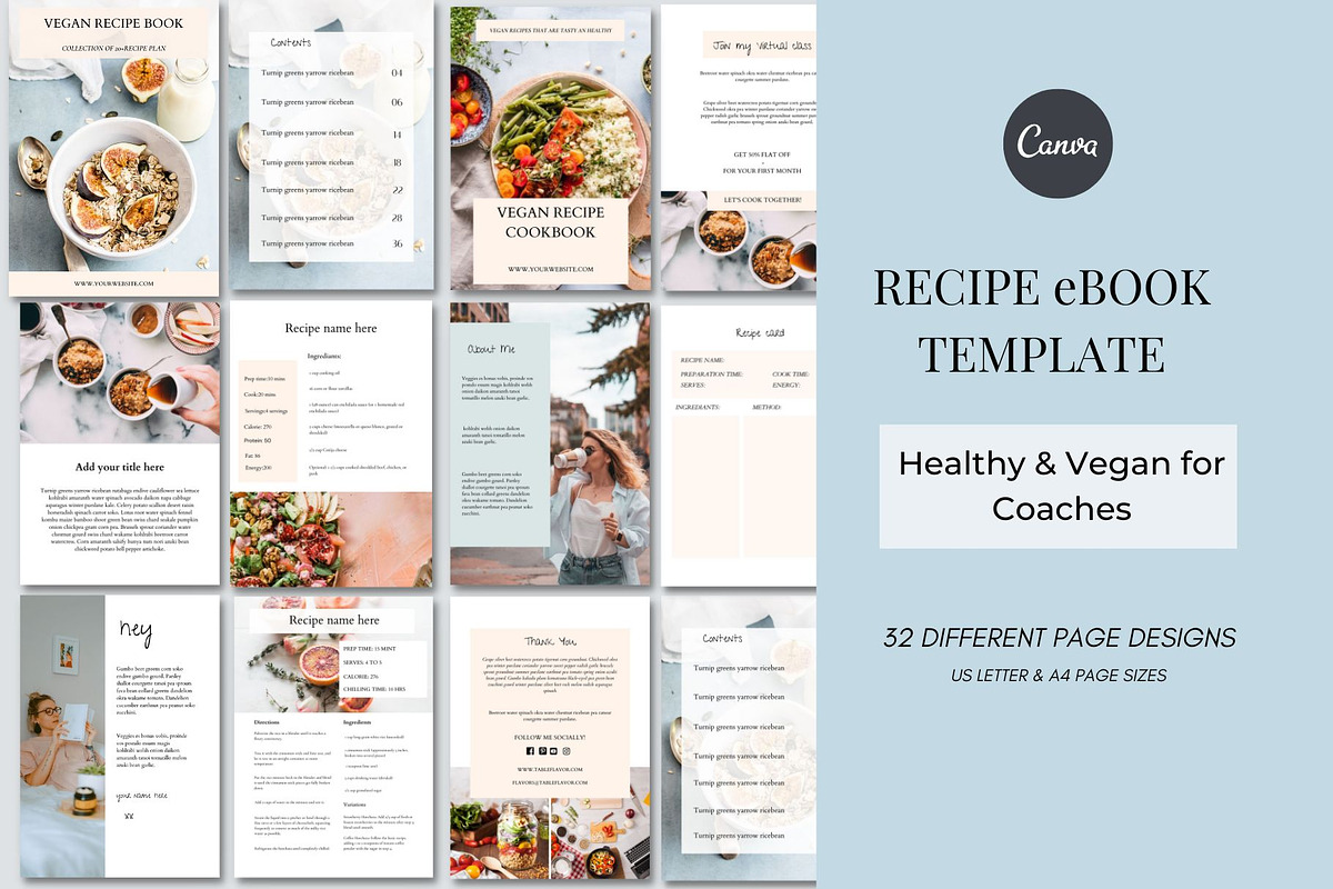 Canva Recipe Ebook Template