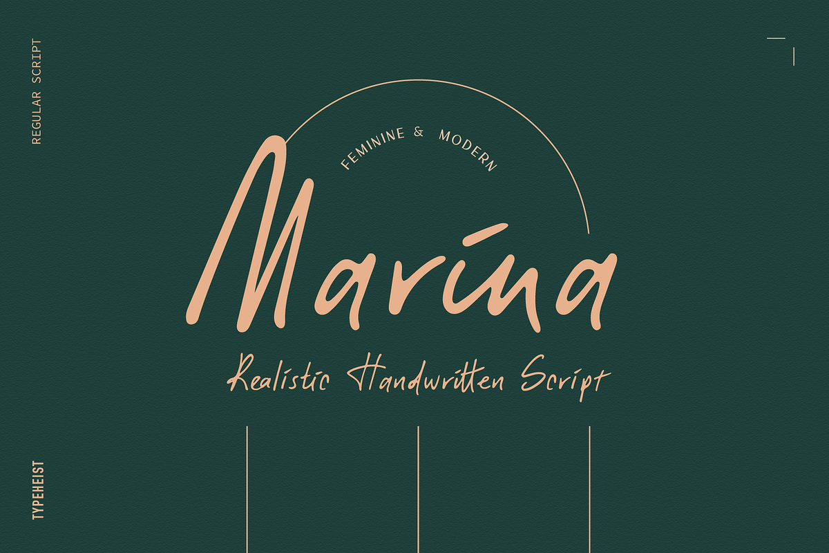 Marina Modern Handwriting Font, a Script Font by TYPEHEIST | marina ...