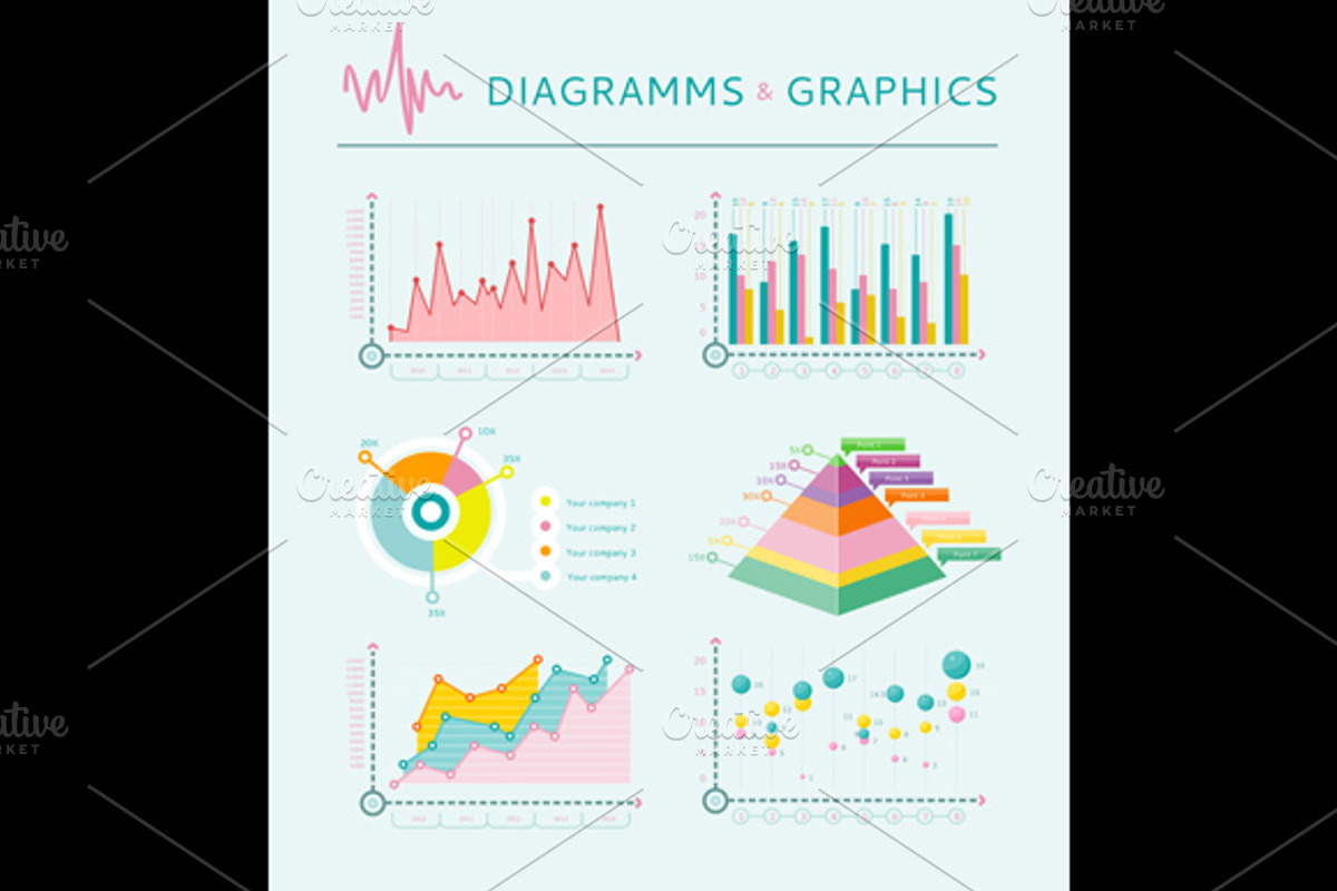 Graph and Charts, Diagrams, a Work Illustration by robuart