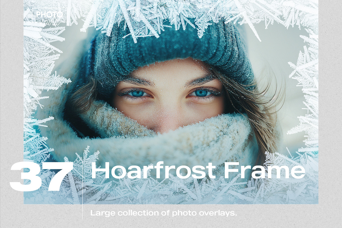 Hoarfrost Frame Overlays, a Texture Graphic by PhotoSpirit