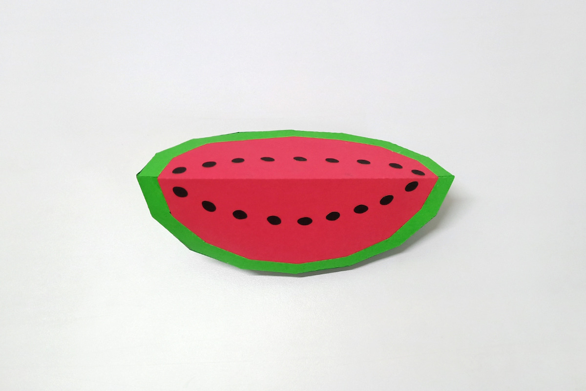 DIY Watermelon - 3d papercraft, a Templates & Theme by PAPER amaze