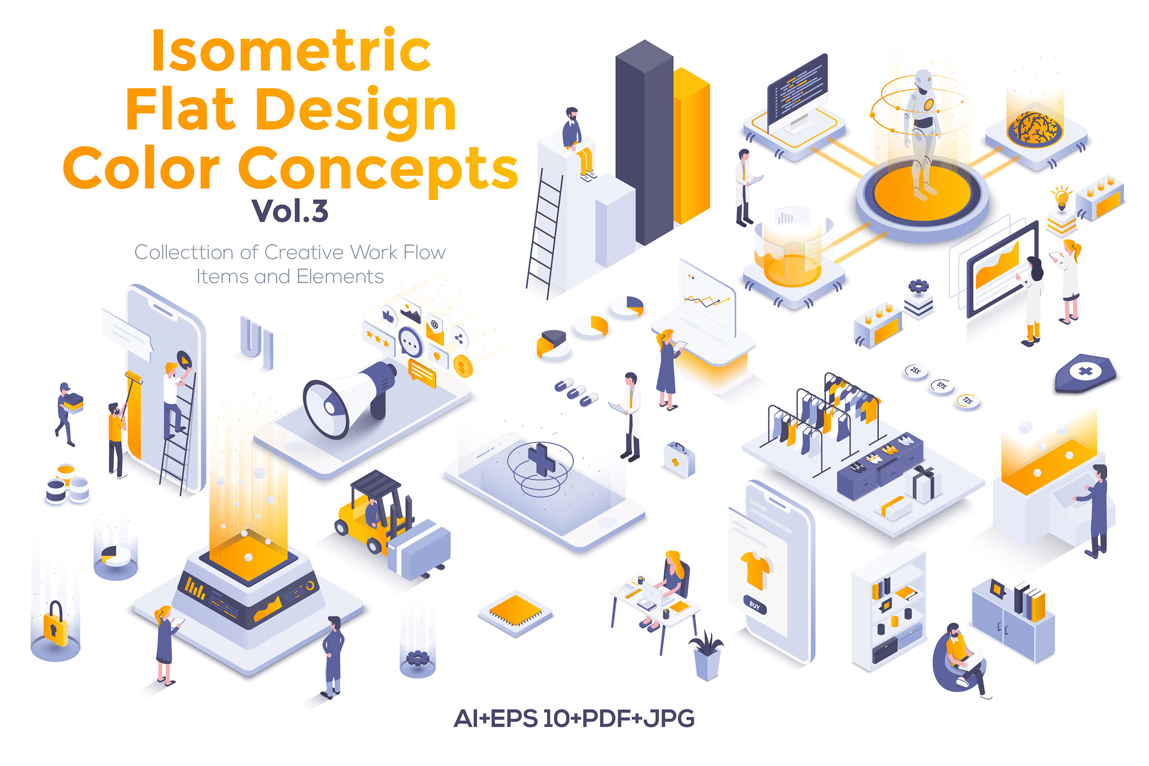 Modern isometric illustrations, an Education Illustration by Creative ...