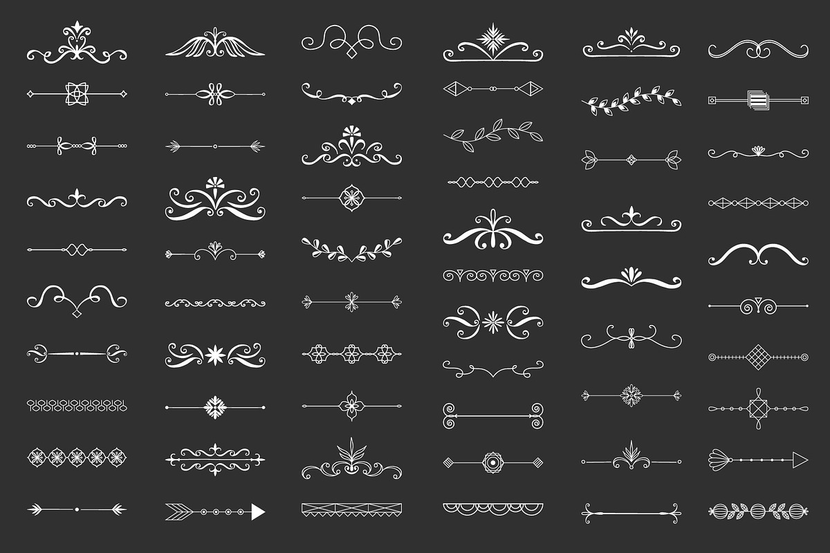 210 hand drawn frames & borders, a Decorative Illustration by Anatartan ...