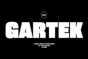 Gartek Display Font