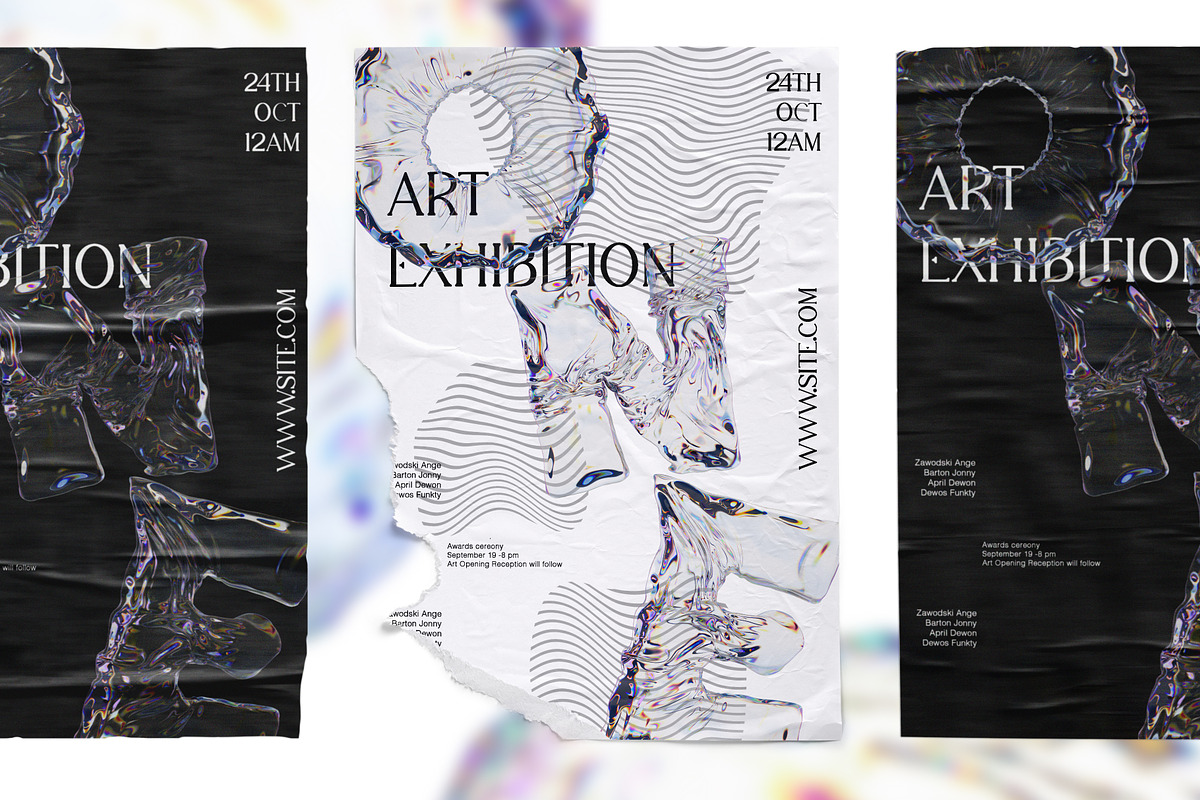 3D Abstract Dispersion liquid Bundle, an Object Graphic by Polli Deeva