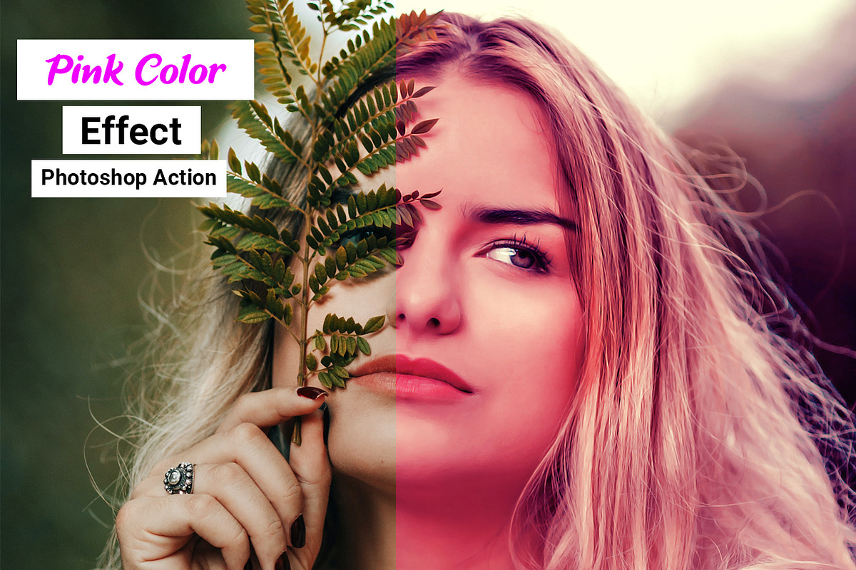 Pink Color Effect Photoshop Action, an Action Add-On by Studio Retouch