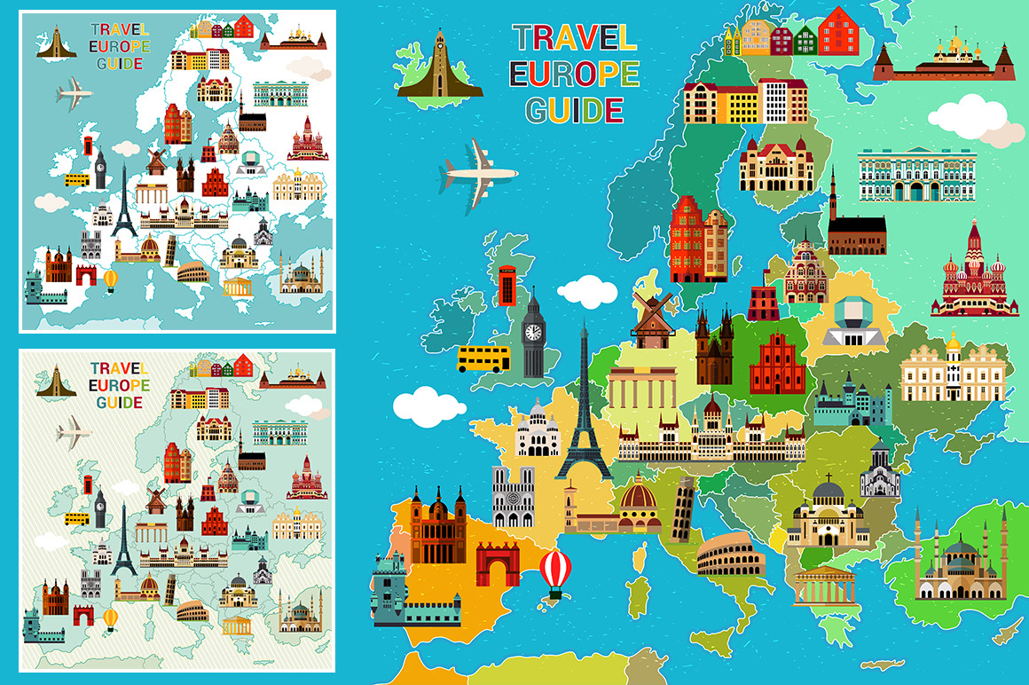 Europe Travel Guide., a Person Illustration by Moloko88