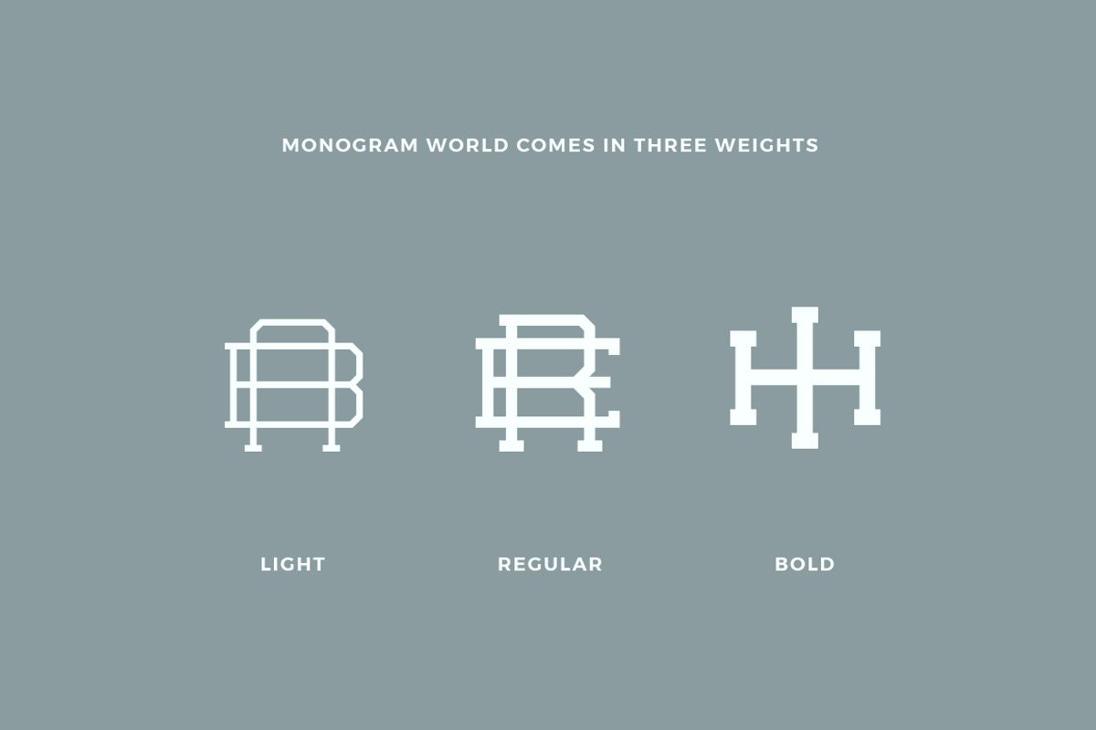 Monogram World Slab, a Font by Headfonts