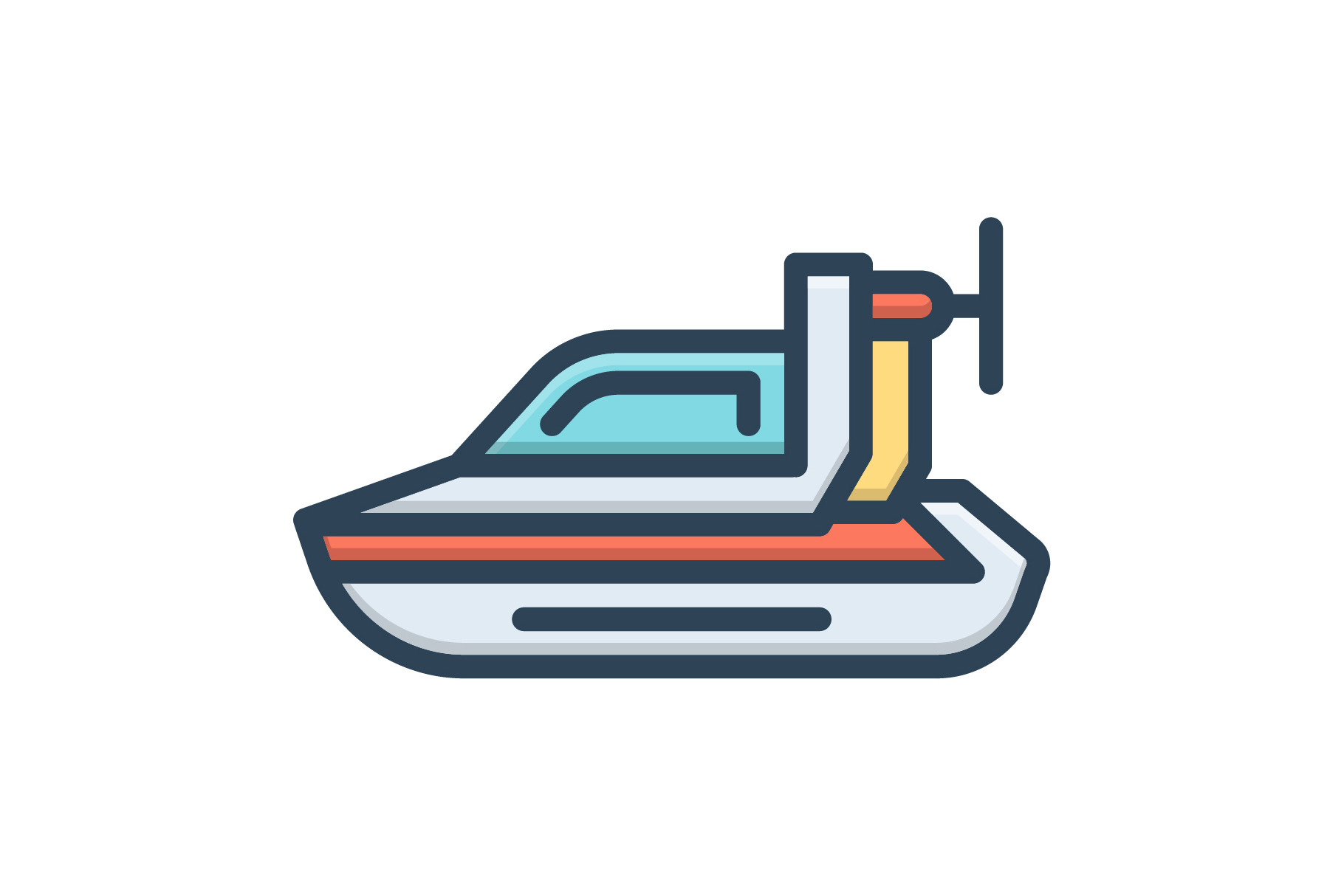 Personal hovercraft icon, an Icon by Creative priyanka