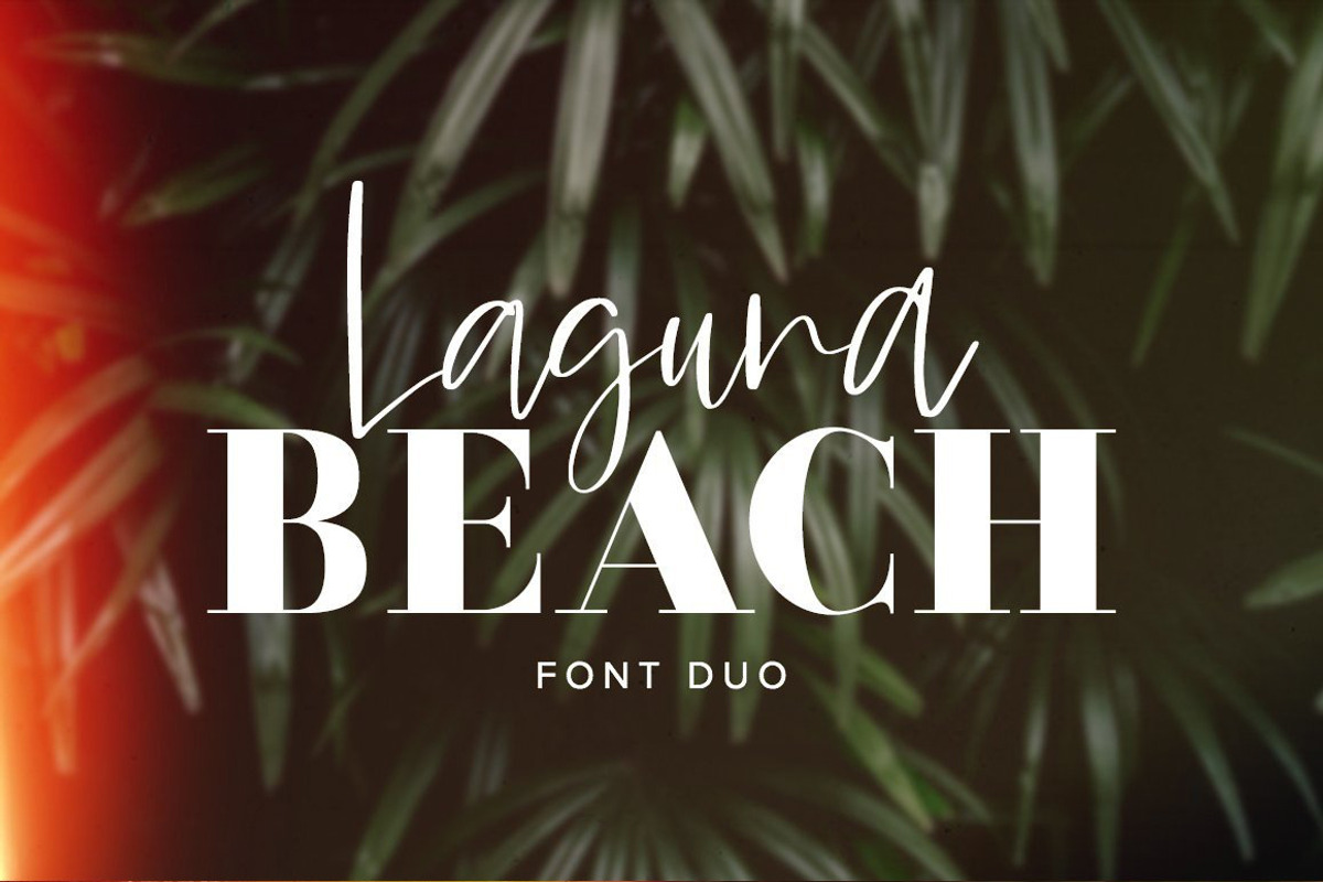 Laguna Beach Font Duo, a Serif Font by Jen Wagner Co