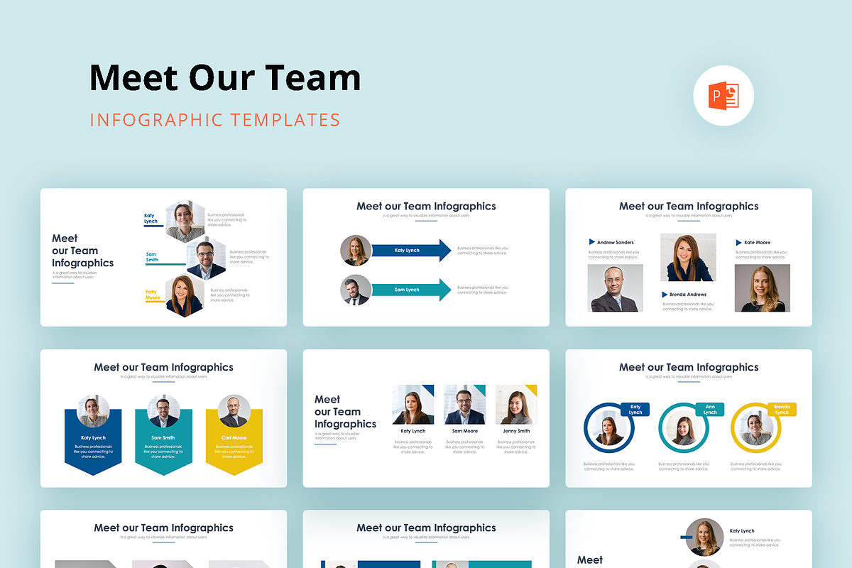Meet Our Team Infographics, a Presentation Template by slidequest