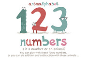Animalphabet: numbers, an Animal Illustration by javi.ruiz