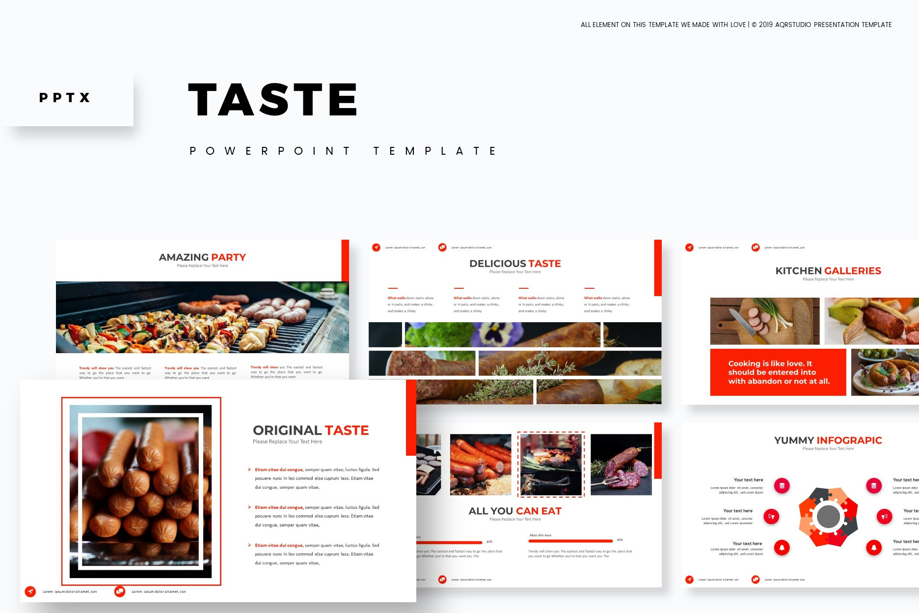 Taste - Powerpoint Template, a Presentation Template by AQR Studio