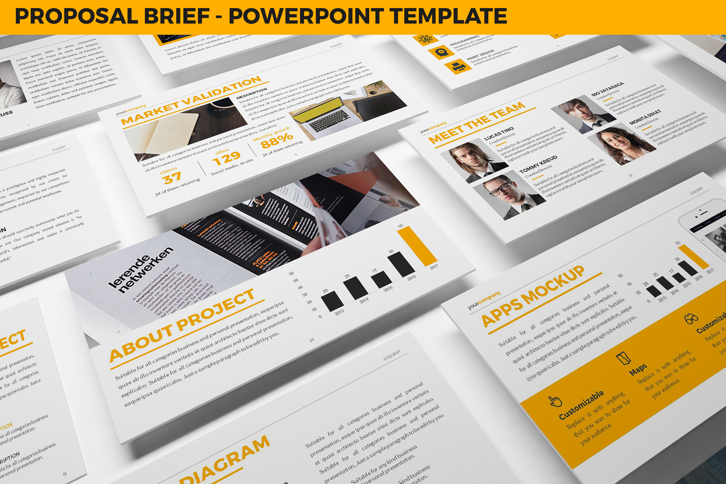 Proposal Brief Powerpoint Template, a Presentation Template by inspirasign
