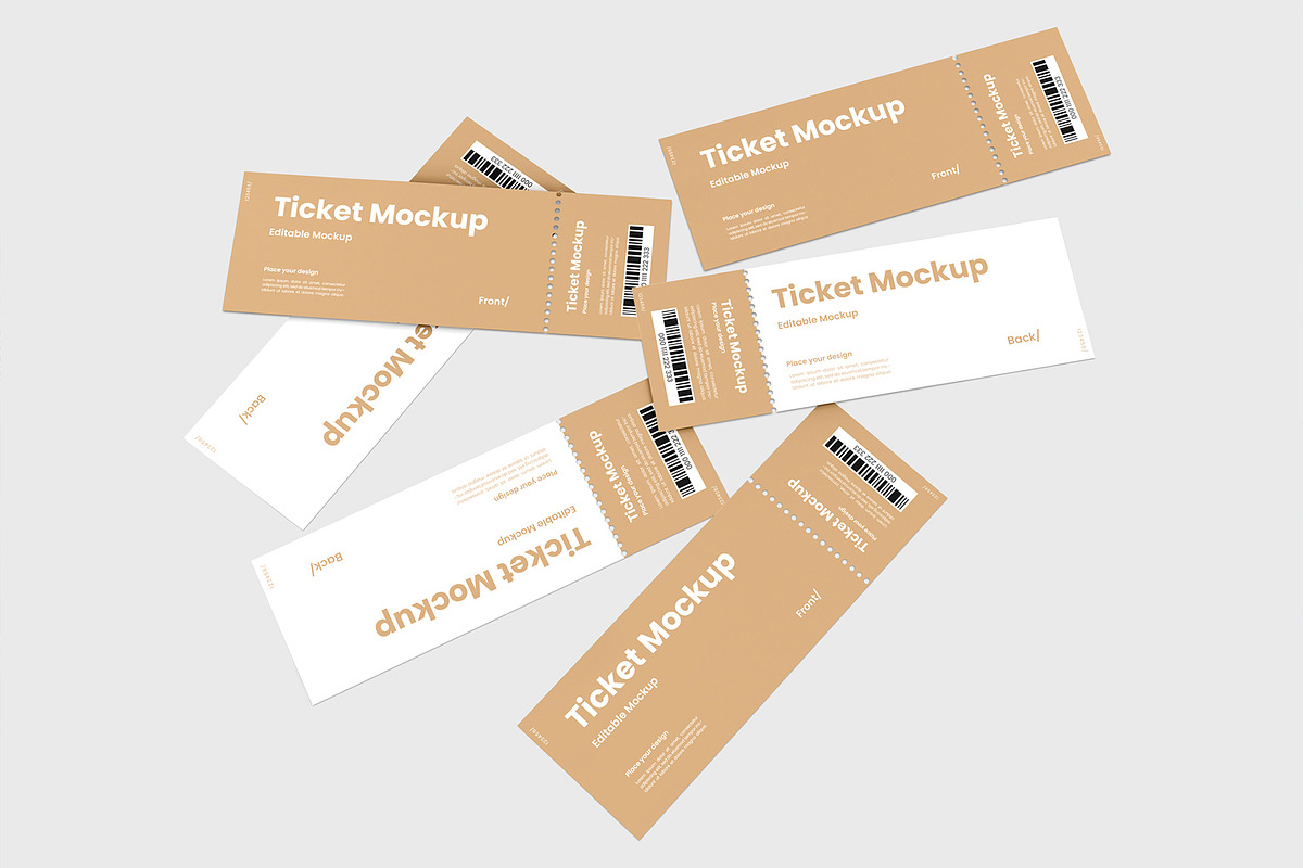 Event Ticket Pass Mockup