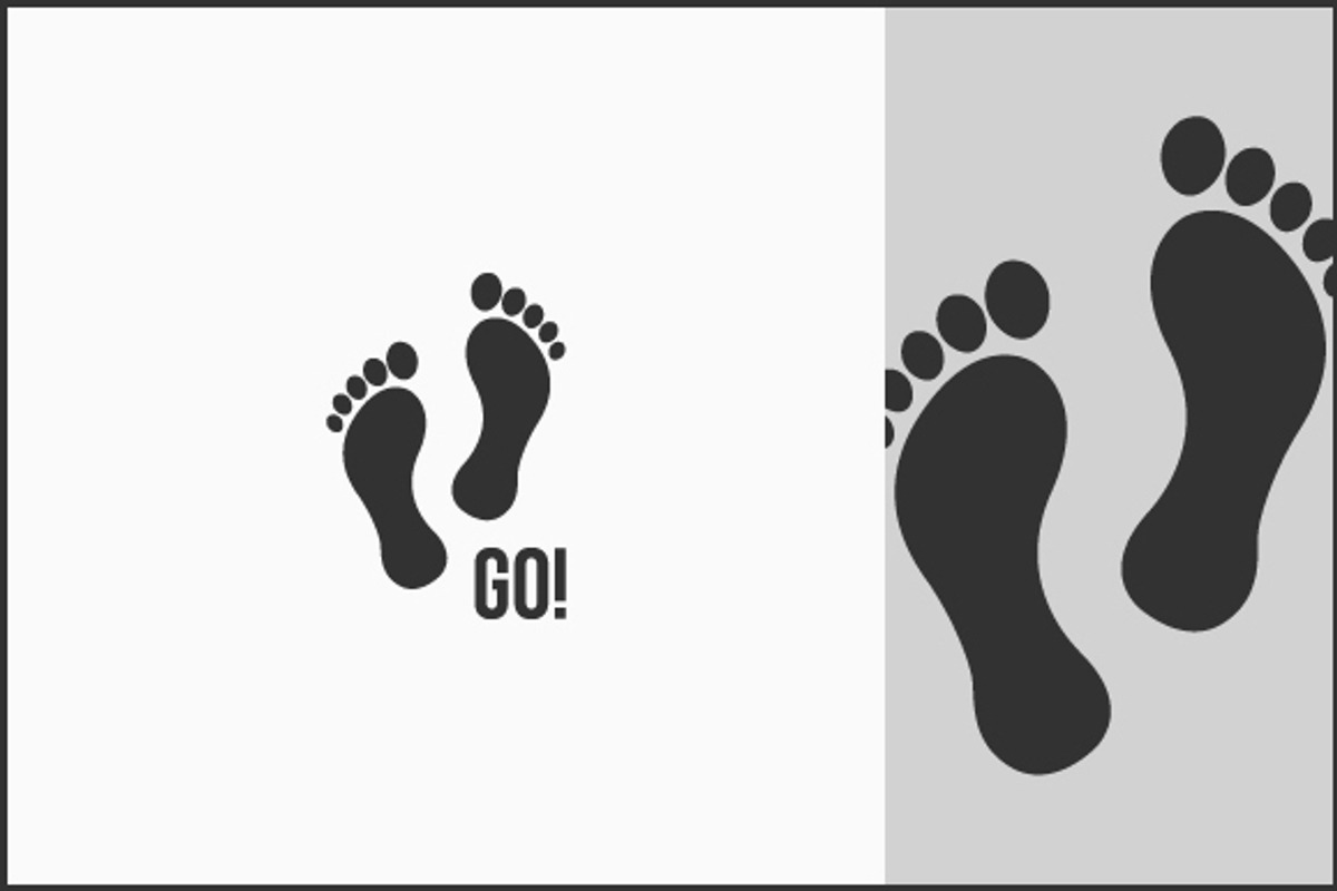 Footsteps Logo Symbol, a Branding & Logo Template by MAOV