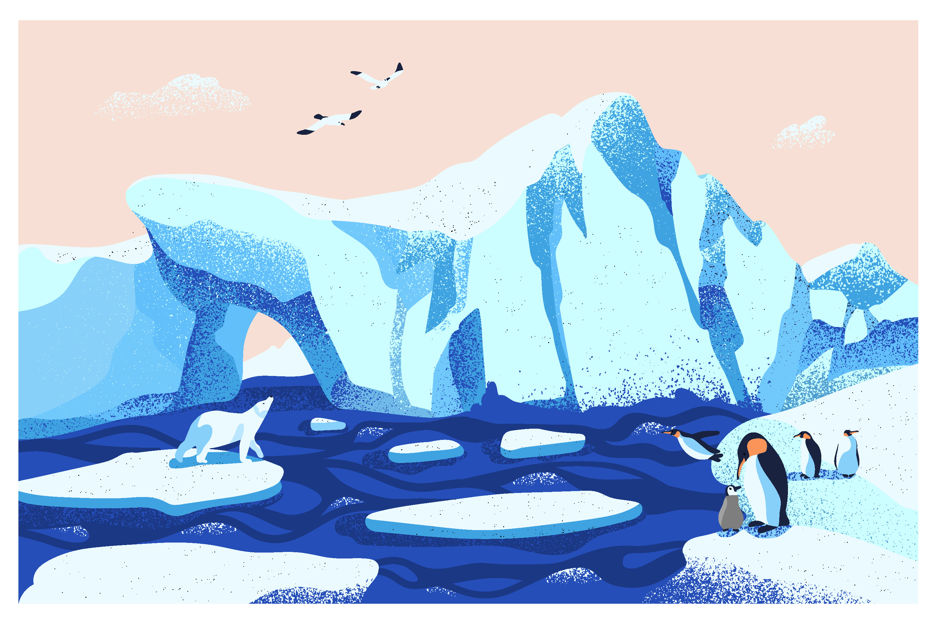 Arctic landscapes, an Animal Illustration by Good Studio