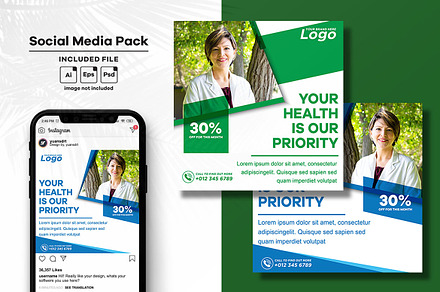 Modern Social Media Post Template, a Social Media Template by yuanesei