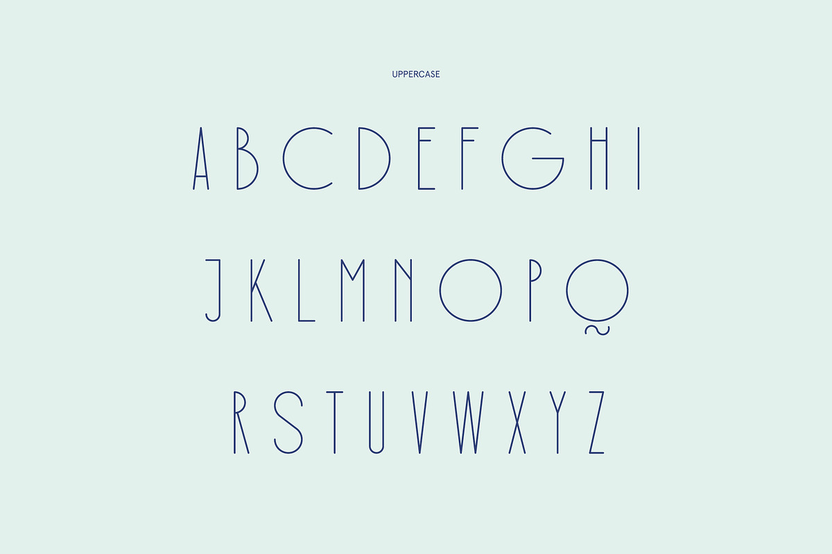 Rothko Modern Art Deco Display Font