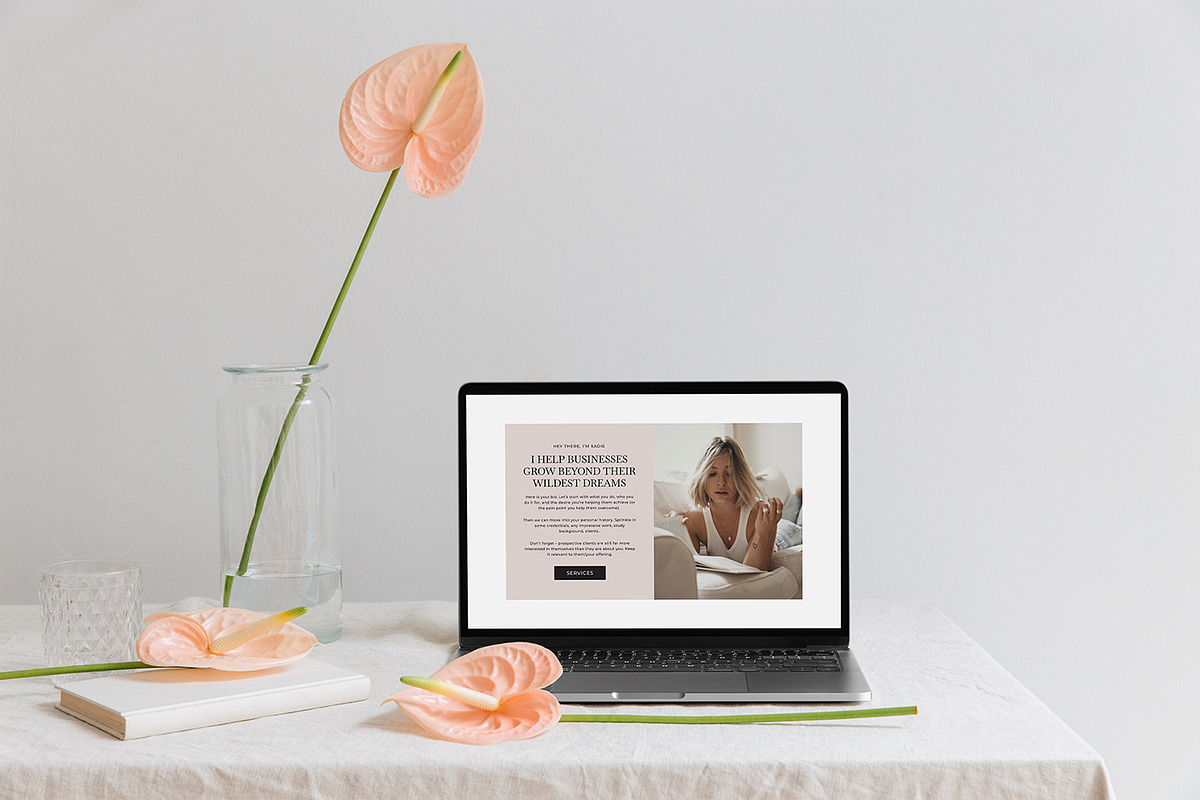 Sadie About Page Elementor Template | WP Theme