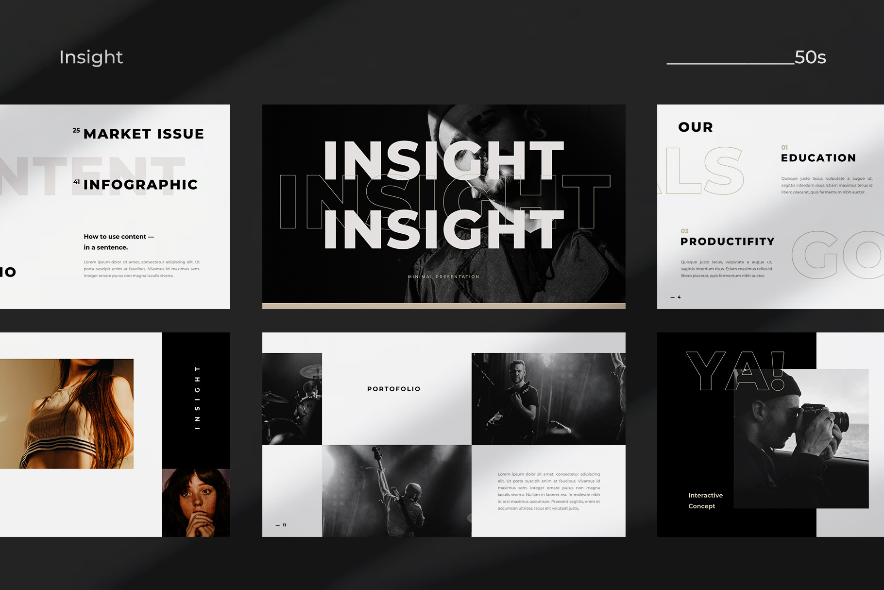 Insight Powerpoint, a Presentation Template by Visuel Colonie®