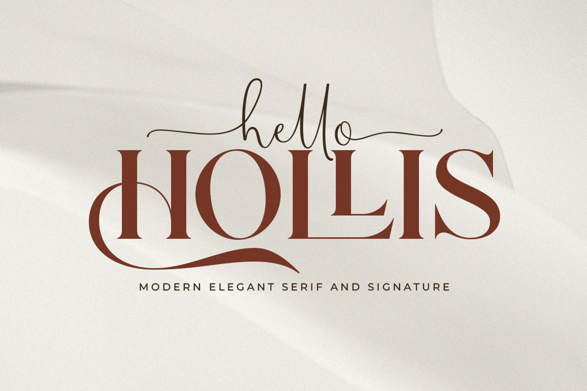 Hello Hollis Duo, a Serif Font by Zane Studio