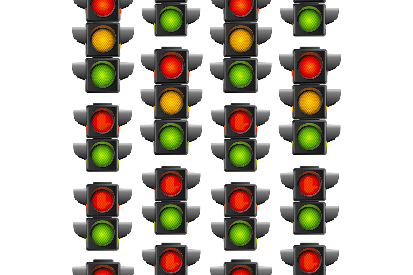 Road Traffic Light Pattern, a Pattern Graphic by More Shop