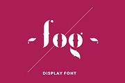Fogtype display font, a Font by Shoutbam