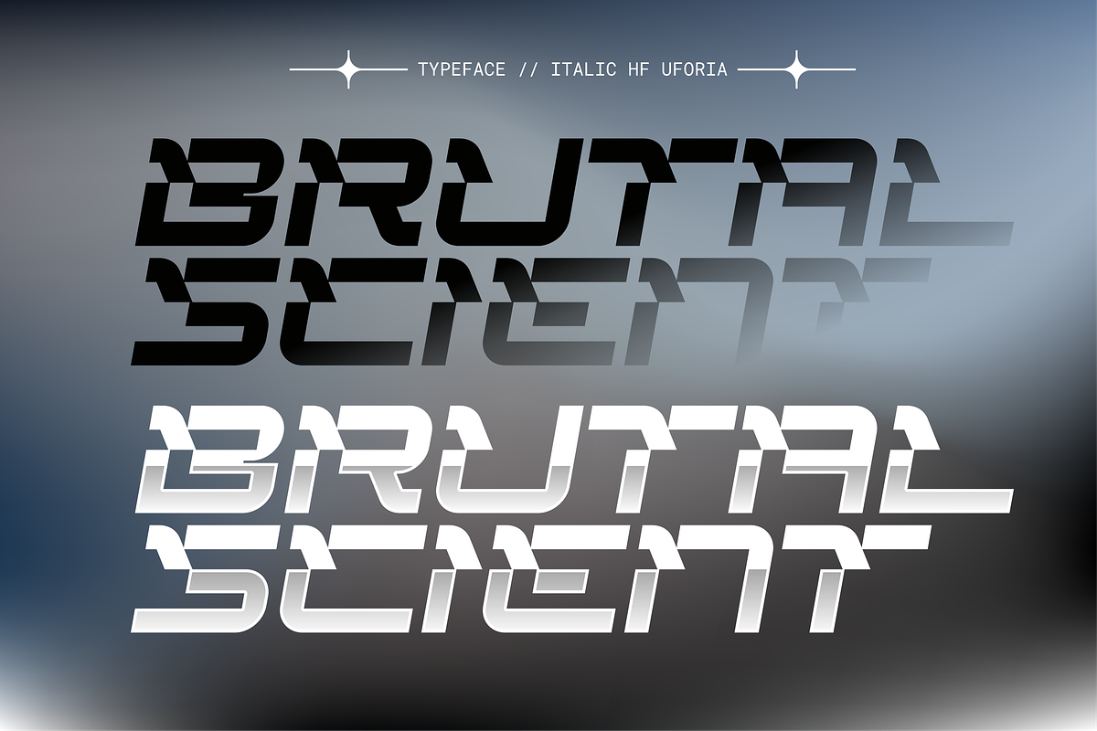 HF Uforia Futuristic Font